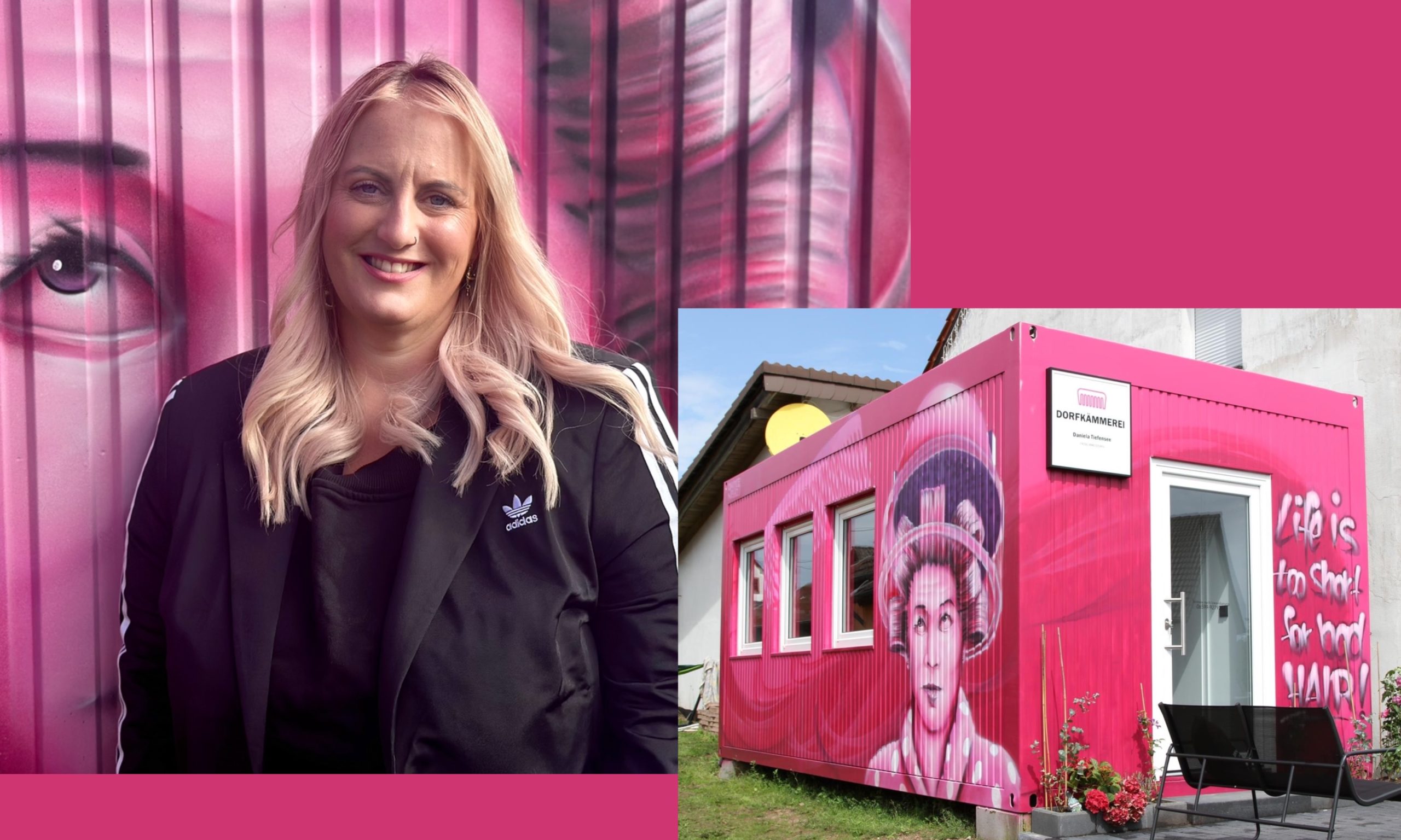 Danielas Container-Salon: 17m2 Friseurglück!
