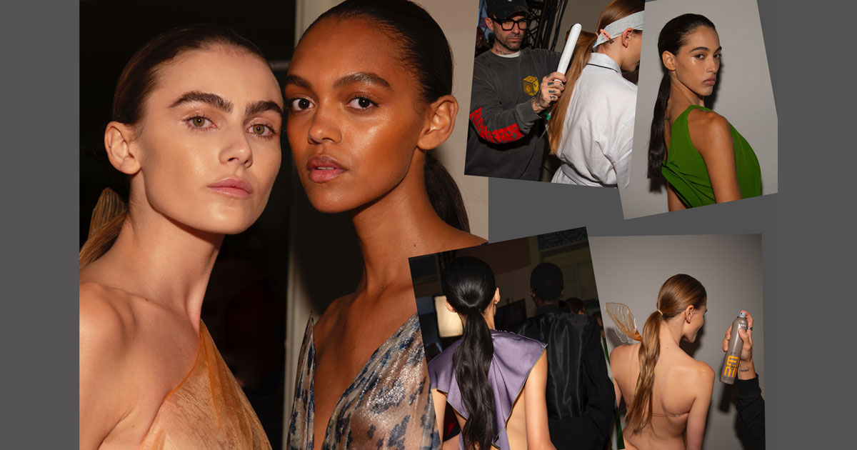 Hochglanz-Styles erobern den Laufsteg bei Victoria Beckham